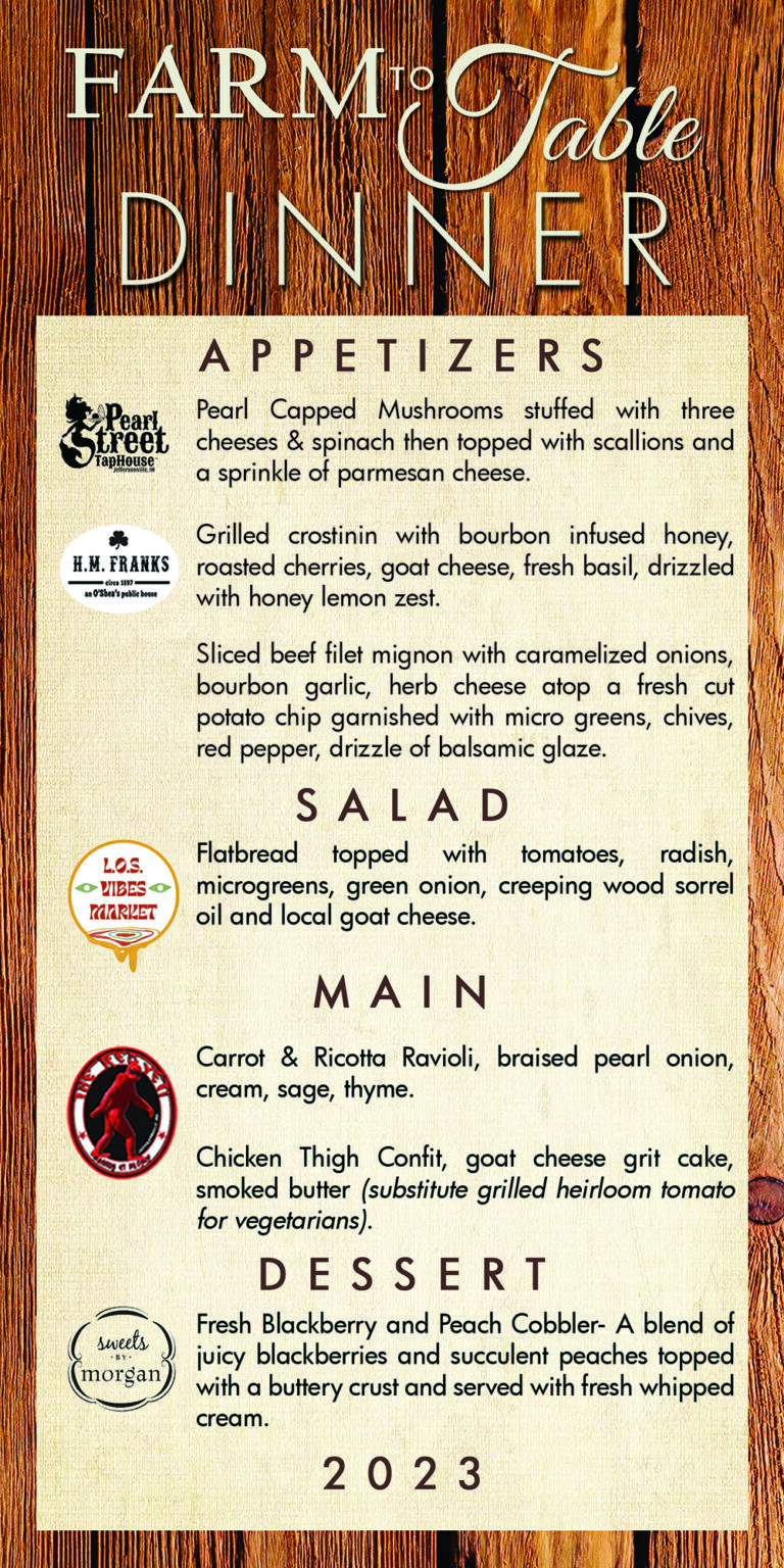 Farm to Table Dinner in Downtown Jeffersonville - Jeffersonville Main ...