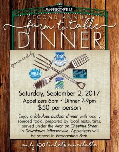 Farm to Table Dinner – Jeffersonville Main Street